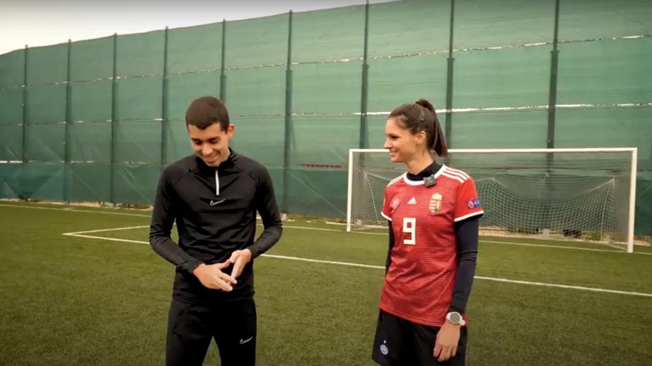 Siklér Kinga egy freestyle focistával mérte össze tudását (Videó) | Az ...
